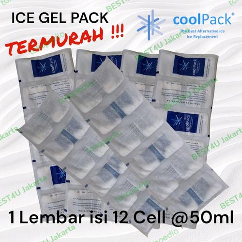 Jual Ice Gel Pack Mini Bag Cooler COOL PACK Lembaran Isi 12 pcs @50ml KECIL - Kota Tangerang ...