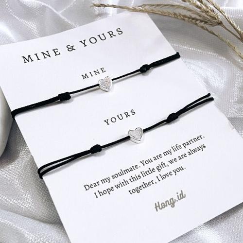 Jual Gelang couple korea love bestie Gelang Couple Love Bracelet ...
