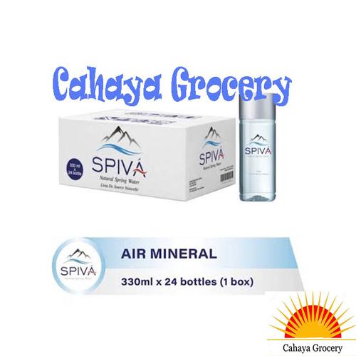 Jual Spiva Natural Spring Water / Air Mineral 330ml x 24 Botol (Gojek ...