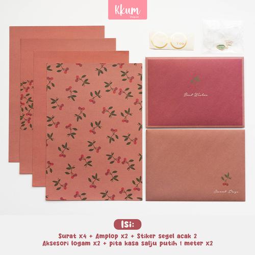 Jual 12 PCS Kertas surat ucapan/ Letter set aesthetic/ kartu ucapan ...