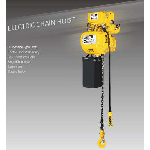 Jual Chain Hoist Electrik Pawell 2Ton x 6mtr w/trolley single speed ...