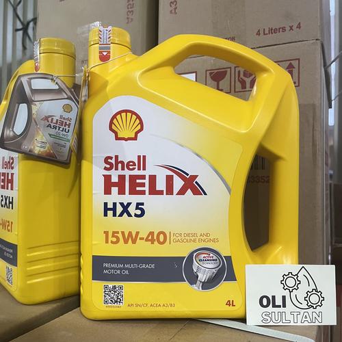 Jual SHELL HX5 15W-40 4L | OLI SHELL ORIGINAL BARCODE HIJAU - Kota ...