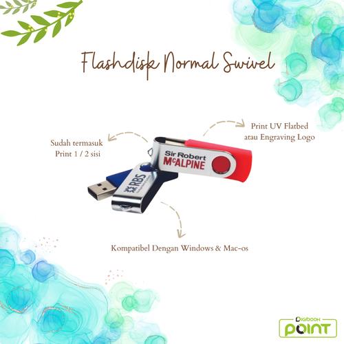 Jual Usb FlashDisk Normal Swivel Logo Untuk Souvenir Company Custom ...
