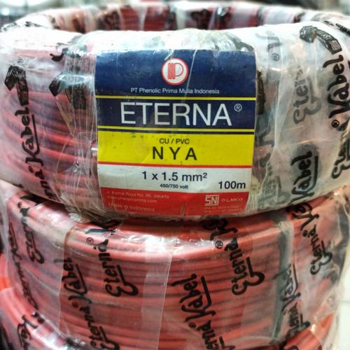 Jual Kabel Listrik Kawat Tunggal ETERNA NYA 1x1,5 1x1.5 100 Meter (100m) - Jakarta Barat ...