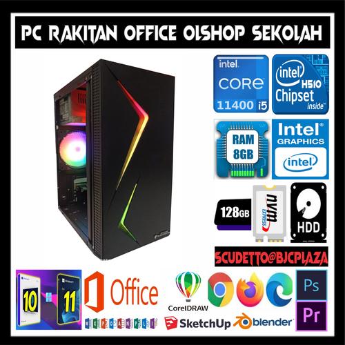 Jual PC RAKITAN I5 11400 / NVME + HDD / INTEL GEN 11 / 6CORE 12THREADS - CORE I5 11400, HDD ONLY ...