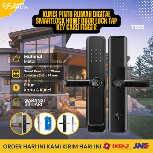 Promo Kunci Pintu Rumah Digital Smartlock Home Door Lock Tap Key Card ...