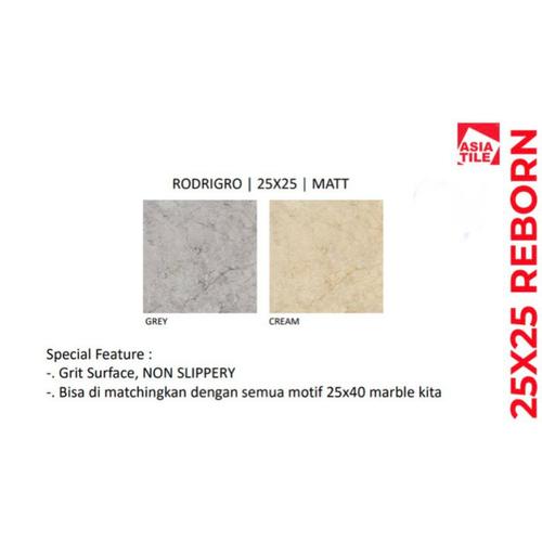Jual Keramik Asia Rodrigo Grey Cream Lantai kasar 25x25 - Jakarta Barat ...