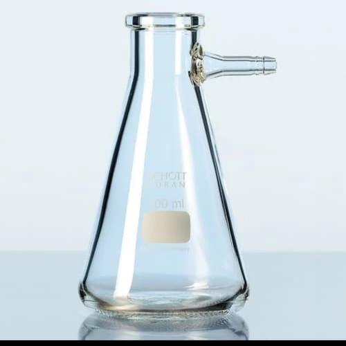 Jual filtering flask 1000 ml duran erlenmeyer 1000 ml filter erlenmeyer ...