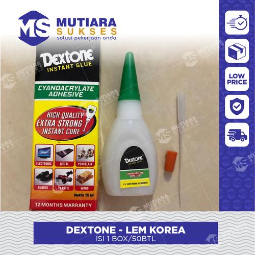 Jual Lem Korea Dextone/Lem Tetes Dextone/ Instan Glue Dextone (1 Box ...