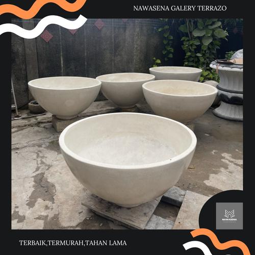Jual Pot Bulat Lotus Teratai Besar-Pot elegant minimalis D100 - Kota ...