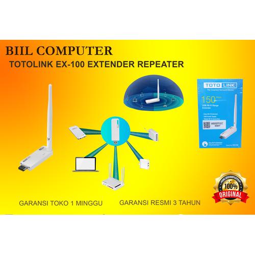 Jual Totolink EX100 WiFi Range Extender Repeater - Kota Samarinda - Biil Computer | Tokopedia