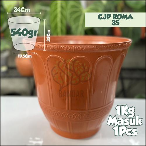 Jual pot bunga tanaman hias cantik CJP ROMA 35 dekorasi taman aesthetic ...