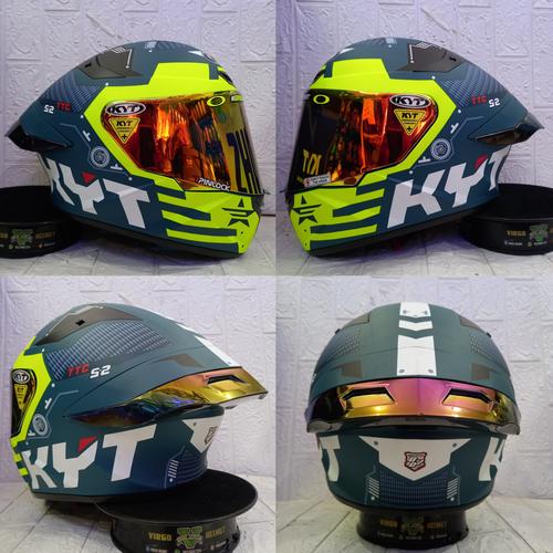Jual HELM KYT TT COURSE FUSELAGE MATT YELLOW PAKET GANTENG - FUSELAGE V.BLUE, M - Kab. Bekasi ...