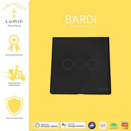 Promo Bardi Smart WiFi Touch Wallswitch - EU 3 Gang Hitam - Wall Switch ...