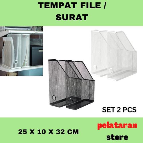 Jual Tempat Organizer File Dokumen Majalah File Folder Besi 2 Pcs ...
