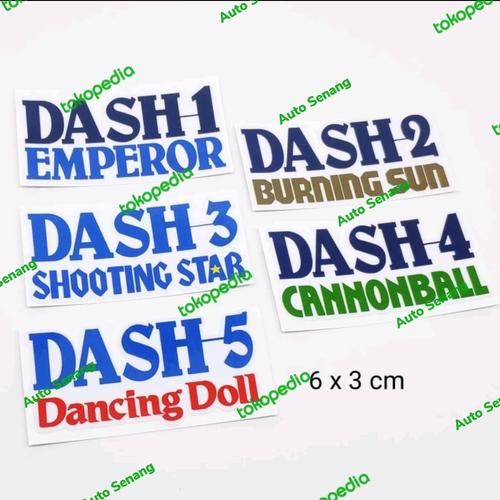 Jual Rep logo/stiker/sticker/lambang dash 1/2/3/4/5 chassis Tamiya ...
