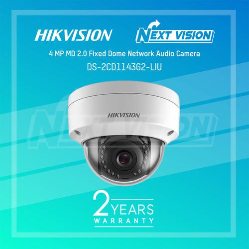 Jual DS-2CD1143G2-LIU - HIKVISION IP CAMERA 4MP DOME DUAL LIGHT AUDIO ...
