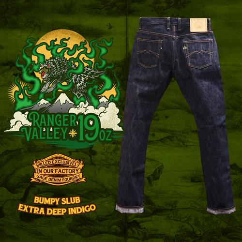 Jual Ranger Valley 19oz Unsanforized Deep Indigo Extra Slub - 30, Slim ...