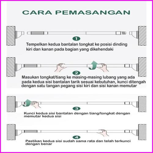 Jual Tiang Fleksibel / Tiang Pintu / Tiang Gorden / Tiang Jemuran ...