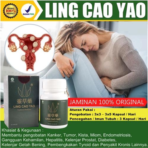 Jual Ling cao yao 30 kapsul obat herbal kanker tumor miom prostat ampuh ...