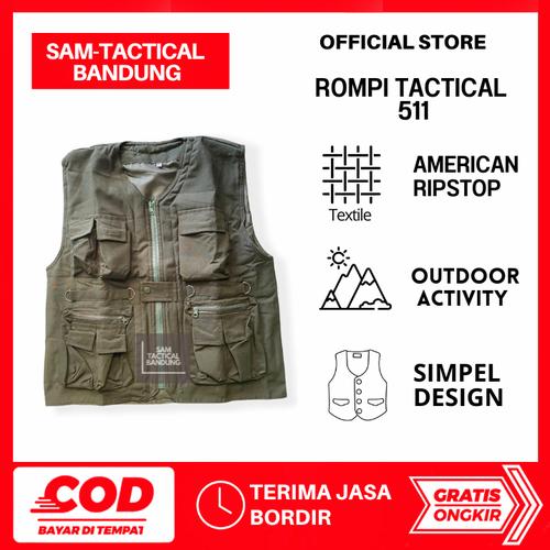 Jual Rompi Tactical 511 Rompi Lapangan Rompi Crew Rompi Ridwan Kamil ...