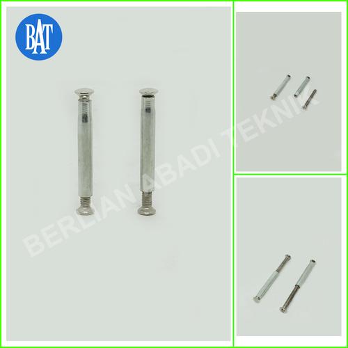 Jual Baut Tembus Handle Pintu Sepasang Sekrup Tanam Gagang Pintu ...