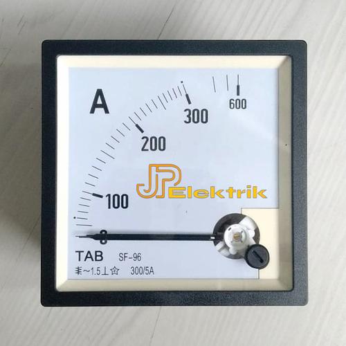 Jual Amper Meter Analog AC 300/5 A / Amper Meter 96 x 96 mm Via CT ...