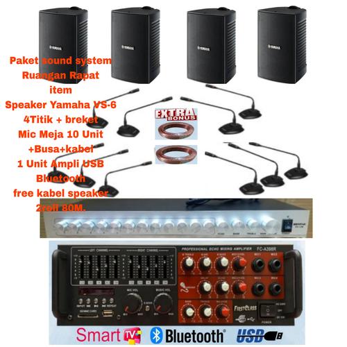 Jual Paket sound system Ruangan Rapat Speaker Yamaha 6inc 4Unit ...