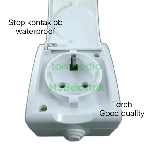 Jual Stop kontak outbow / Stop kontak tempel dinding waterproof Torch ...