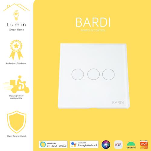Promo Bardi Smart WiFi Touch Wallswitch - EU 3 Gang - Putih - Wall ...