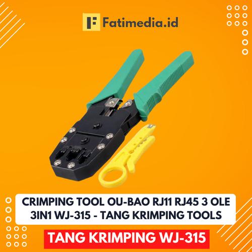Jual Crimping tool ou-bao rj11 rj45 3 ole 3in1 wj-315 - Tang krimping ...