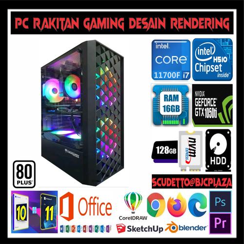 Jual PC GAMING CORE I7 11700F BOX / VGA 4GB GTX 1050TI / NVME + HDD - 16GB, GT1030 2GB DDR5 ...
