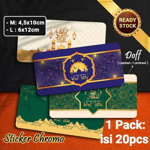 Jual Sticker label idul fitri lebaran stiker toples tabung stiker ...