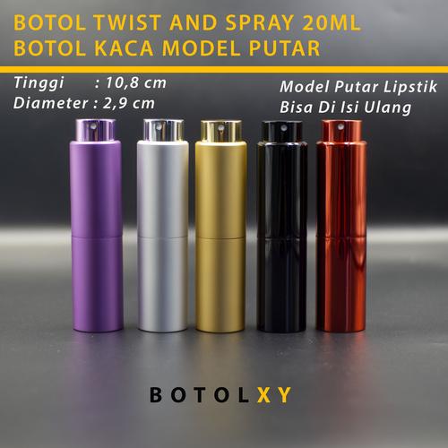 Jual Botol Twist and Spray 20ml - Parfum Decant Refillable Perfume Pump ...