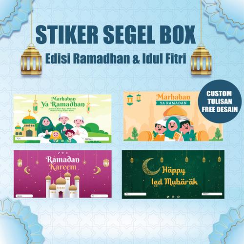 Jual Stiker Segel Ramadhan IDUL FITRI Custom Sticker Label Hampers ...