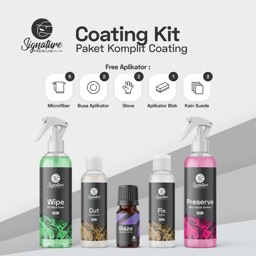 Promo Coating Kit by Signature | Set Komplit untuk Aplikasi Ceramic ...
