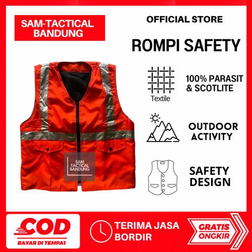 Jual Rompi Safety Proyek Rompi Keselamatan Rompi Parkir - Biru, M - Kab ...