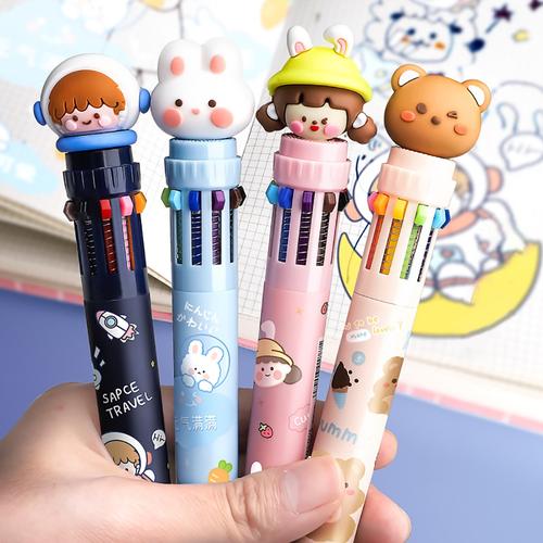Jual PULPEN BOLPOINT 10WARNA PREMIUM WITH BOX PEN MINI AESTHETIC - PINK ...