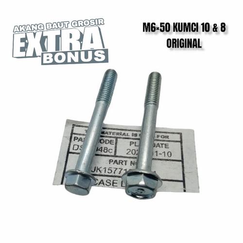 Jual BAUT M6×50mm KUNCI 10 DAN 8 BAUD CVT BAUT RANGKA BODY MESIN ...