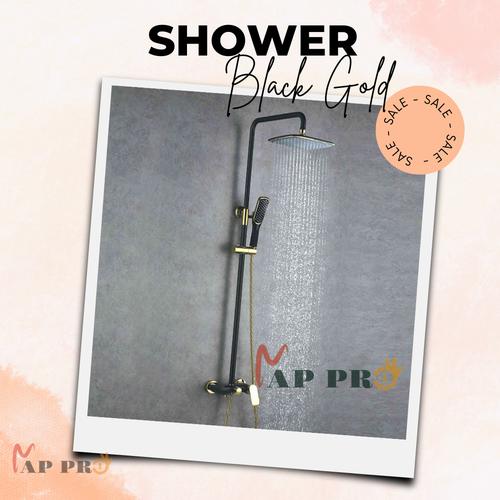 Jual Shower Tiang Set Black Gold Panas-Dingin.Shower Estetic - Kota ...