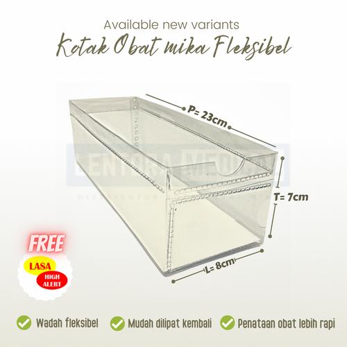 Jual Kotak obat mika 23x8x7 cm, box obat apotek, rumah sakit - Jakarta ...