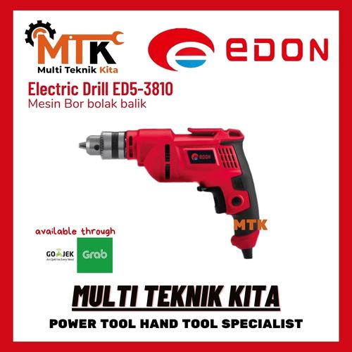 Jual Mesin bor listrik 10mm EDON Electric drill 10 mm Bolak balik ED5 ...