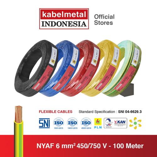 Promo Kabel Metal - Kabel NYAF 6 mm 100 Meter Serabut Tembaga Listrik ...