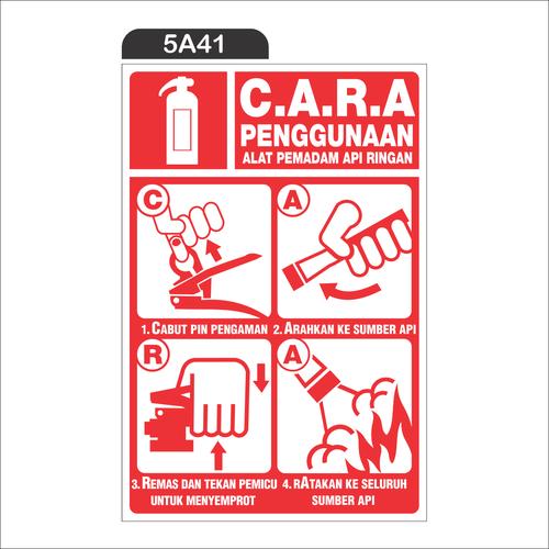 Jual RAMBU CARA PENGGUNAAN ALAT PEMADAM API RINGAN - 5A41 20X30 CM ...