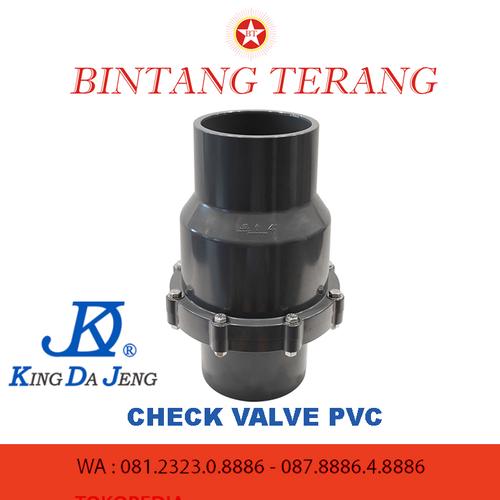 Jual Check Valve KDJ 3/4" / Spring checkvalve PVC 3/4" / Check valve ...