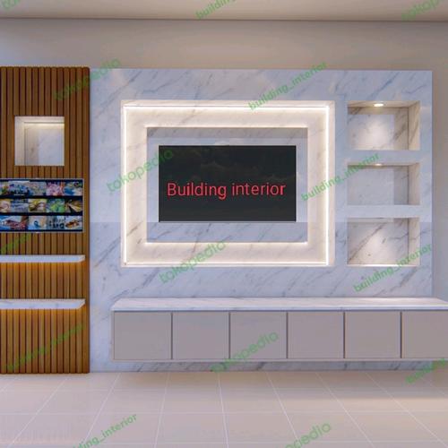 Jual backdrop tv minimalis - Kota Depok - Building interior project ...