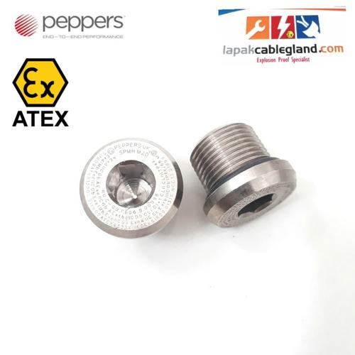 Jual Exproof Stopping Plug PEPPERS SPMH M20 Brass Nickel Plated cmp ...