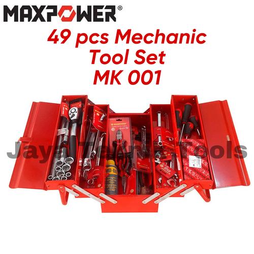 Jual Mechanic Tool Set Maxpower MK 001 49 pcs Mekanik Alat Tool Box ...