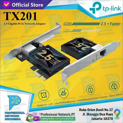 Jual TP-Link TX201 2.5 Gigabit PCIe Network Adapter tplink tx201 2.5g ...