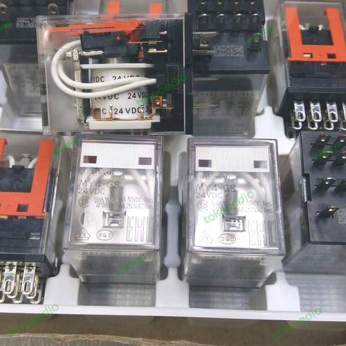 Jual relay omron MY4-GS 24VDC/relay my4-gs 24vdc 14pin omron ori ...